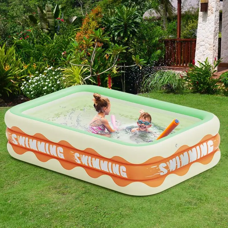 Inflatable-Swimming-Pool-kids-Toys-Outdoor-Paddling-Pool-Rectangular ...