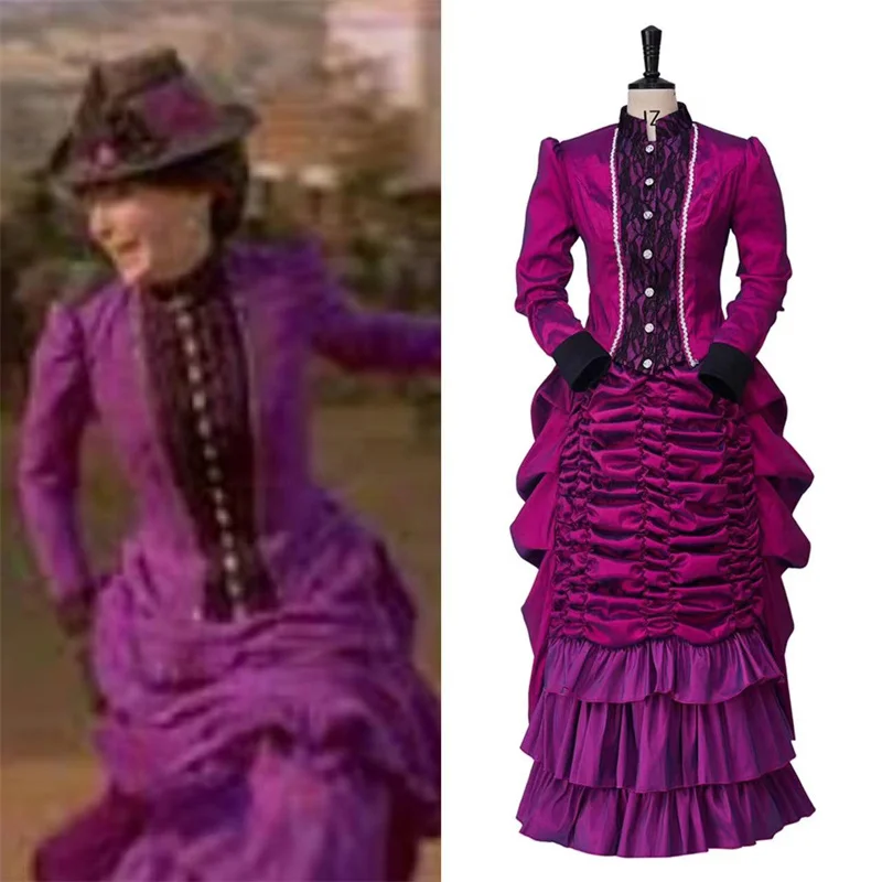 Back-to-the-Future-Clara-Clayton-Cosplay-Costume-Purple-Victotian ...