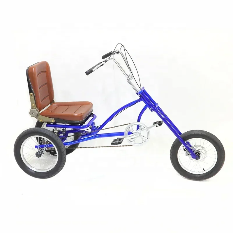 Adult-Tricycle-16-Inch-Adjustable-Seat-Human-Powered-Pedal-Recreational ...
