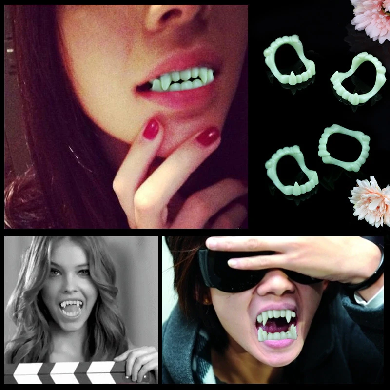 False Teeth Cosplay Scary Comfortable Realistic Durable Halloween ...