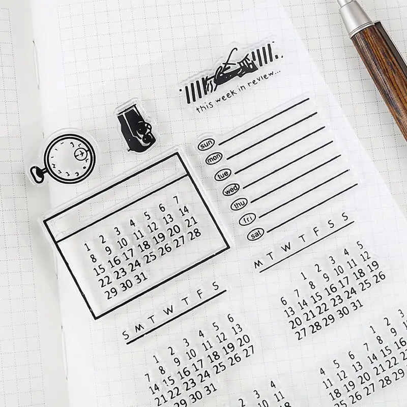 Calendars & Planners Paper 23 pc Monthly Calendar Bullet Journal ...