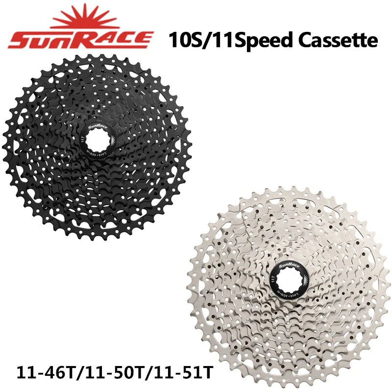 SunRace 11 Speed CSMS8 CSMX8 11-46T 11-51T 10 Speed CSMX3 CSMS1 CSMS3 Wide Ratio Bike MTB ...