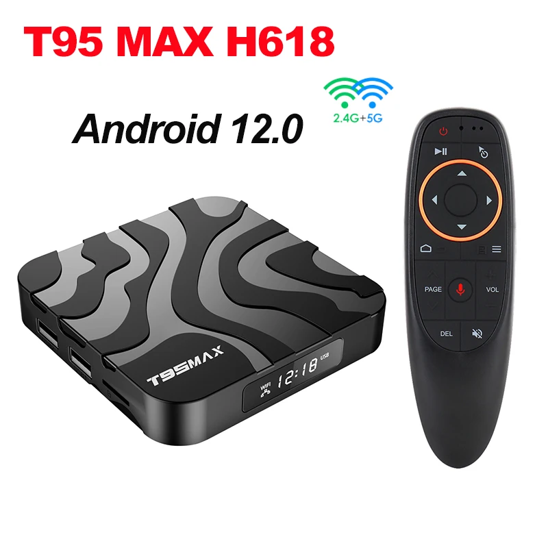 T95 MAX Android 12.0 H618 Smart TV Box 1GB 8GB 4GB 32GB 2.4G/5G Dual ...