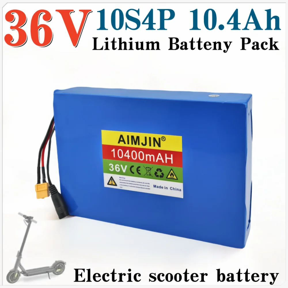 36V-10S4P-10400mAh-Lithium-Battery-Pack-500W-High-Power-Battery-For ...