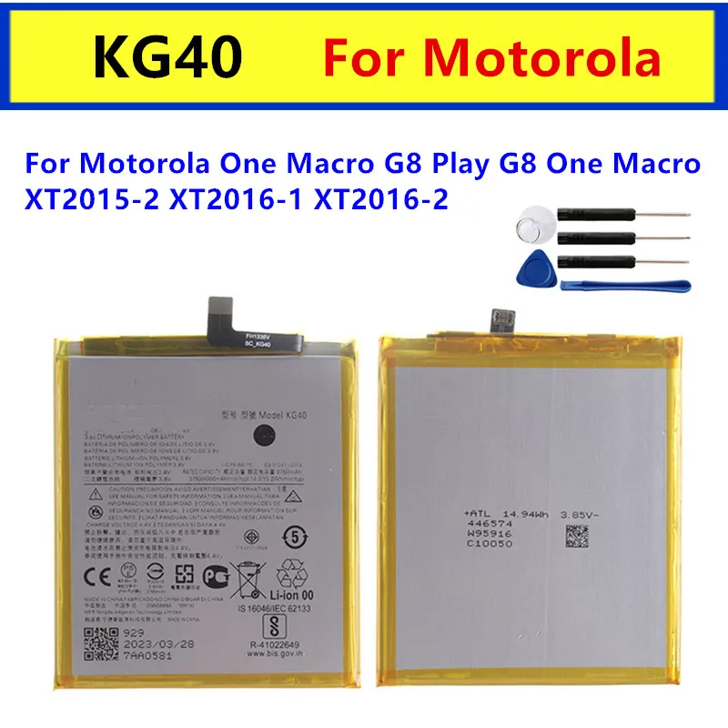 Новый высококачественный аккумулятор 4000 мАч KG40 для Motorola Moto ...