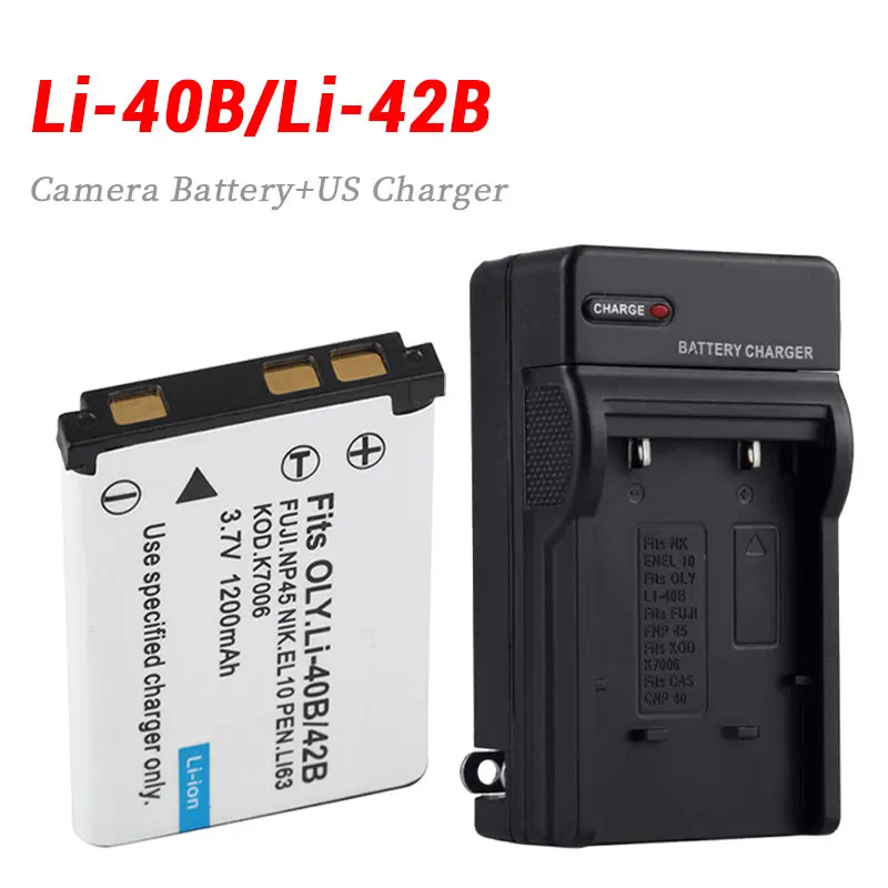Li-40B Li-42B EN EL10 Battery for Olympus Li 40B/42B Nikon EN-EL10 Fuji ...