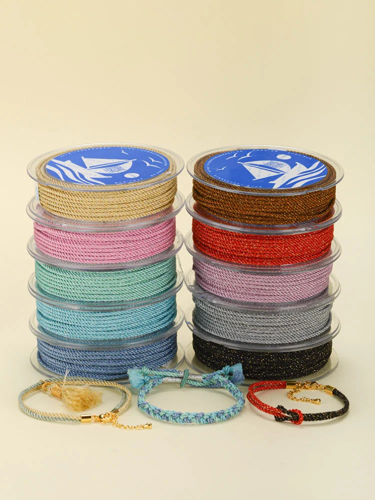 DIY-2mm-Silk-thread-milan-cord-5meters-roll-Jewelry-packing-shoes-rope-Necklaces-Bracelets-lines ...