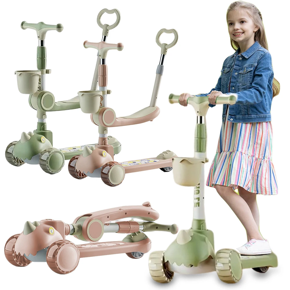 3-Wheeled-Baby-Scooter-Adjustable-Height-Handlebars-Kick-Scooter-Widen ...