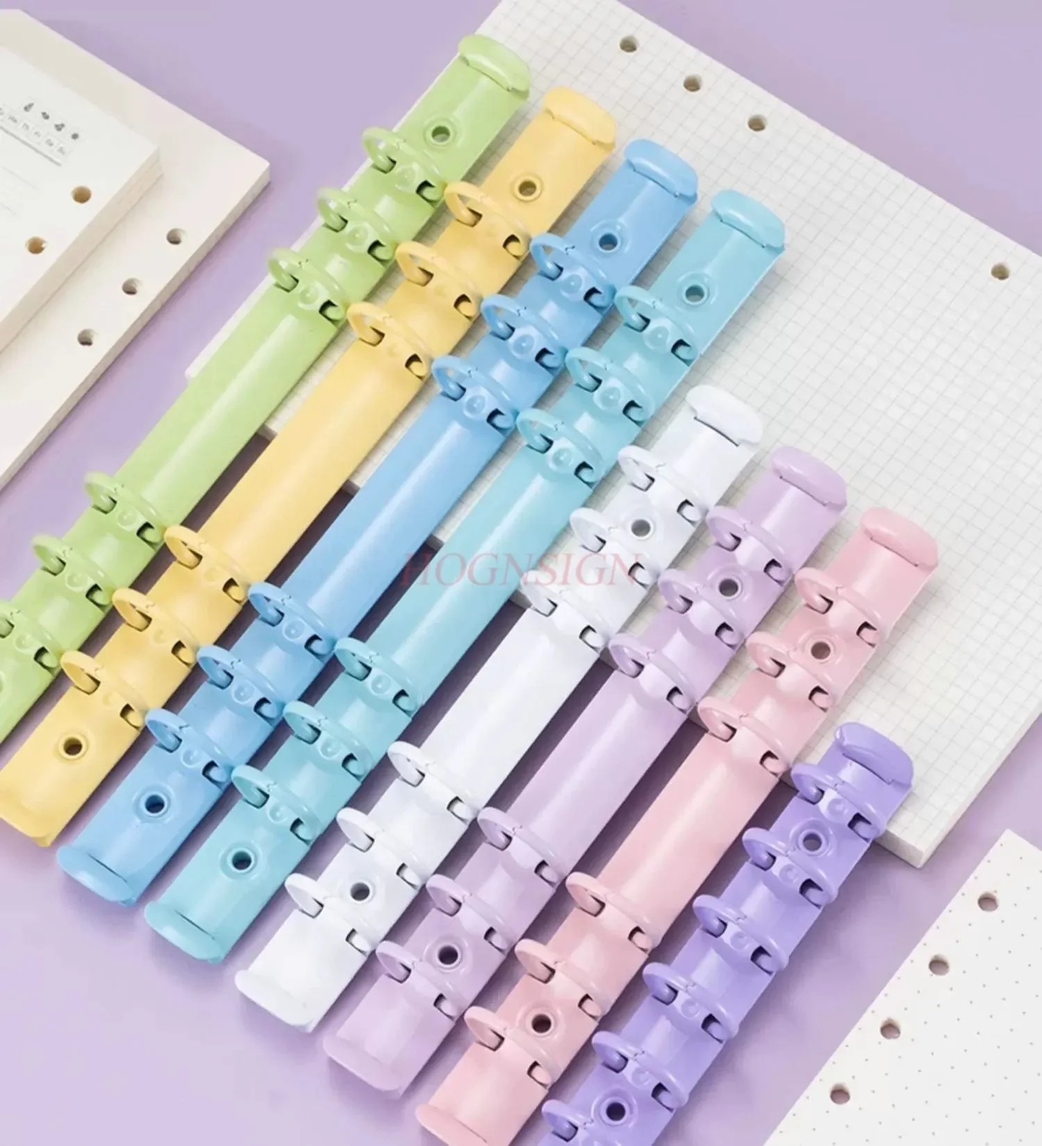 Colorful high-value binder buckle ring, detachable metal clip, mini ...