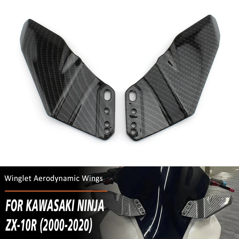 Motorcycle-Winglet-Aerodynamic-Wing-Kit-For-Kawasaki-Z800-Ninja-400-ZX ...