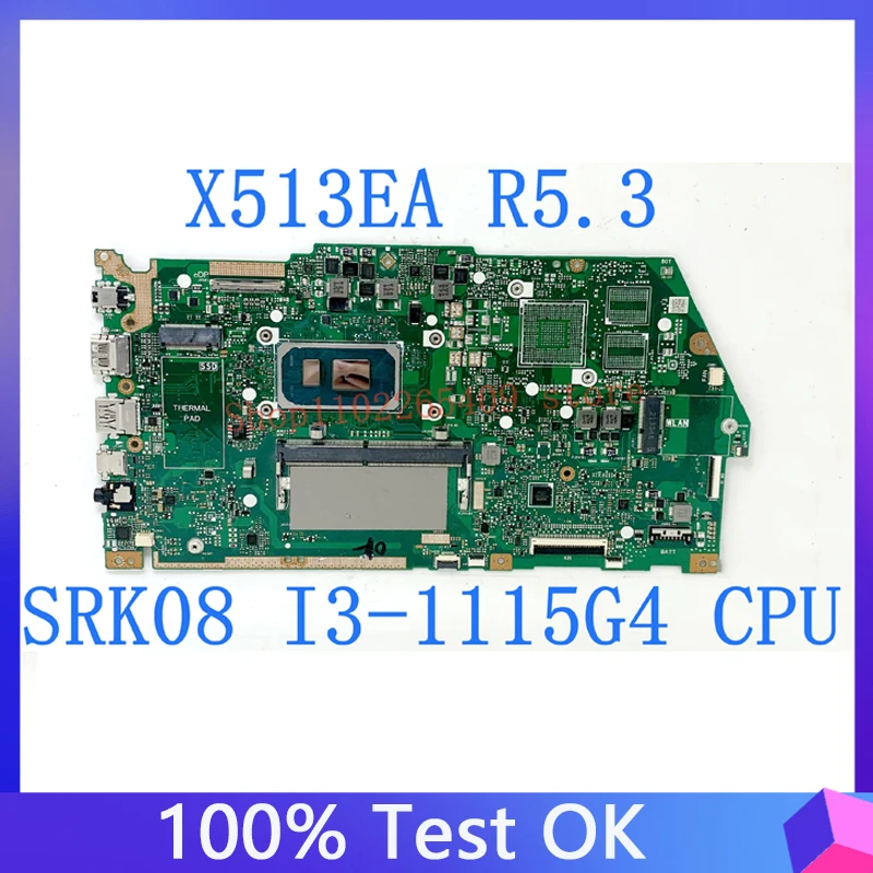 Placa-base-X513EA-REV-5-3-para-ordenador-port-til-Asus-con-SRK08-I3 ...