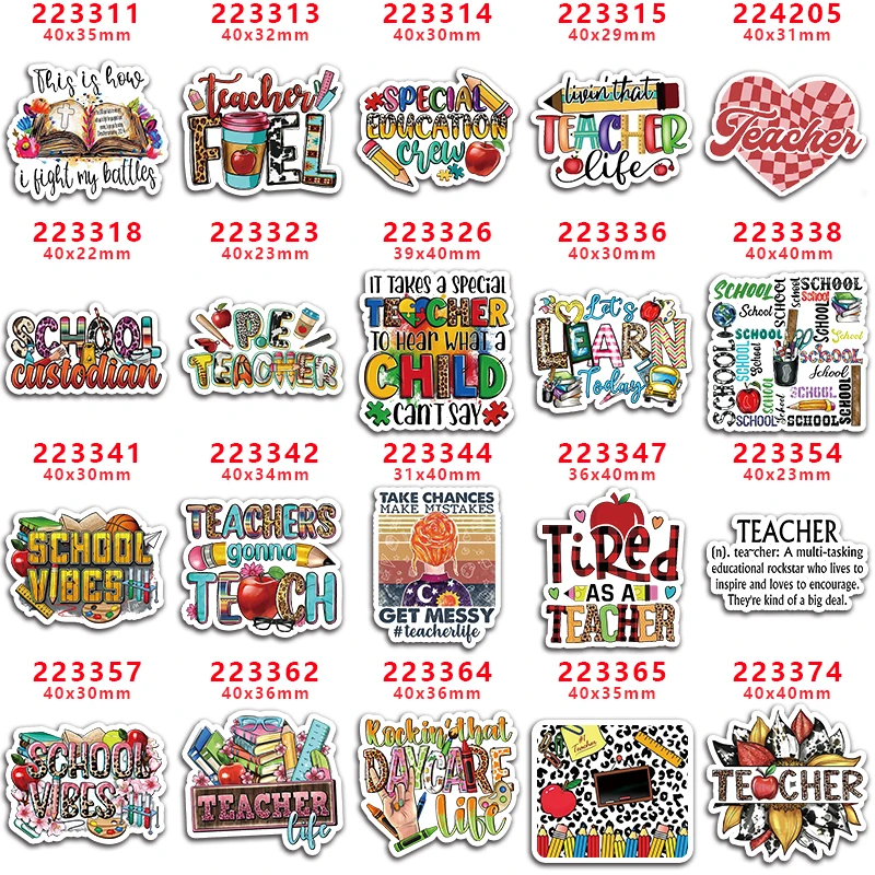 10-Pcs-100DAYS-OF-SCHOOL-Planar-Resin-Flatback-For-DIY-Hairbow ...