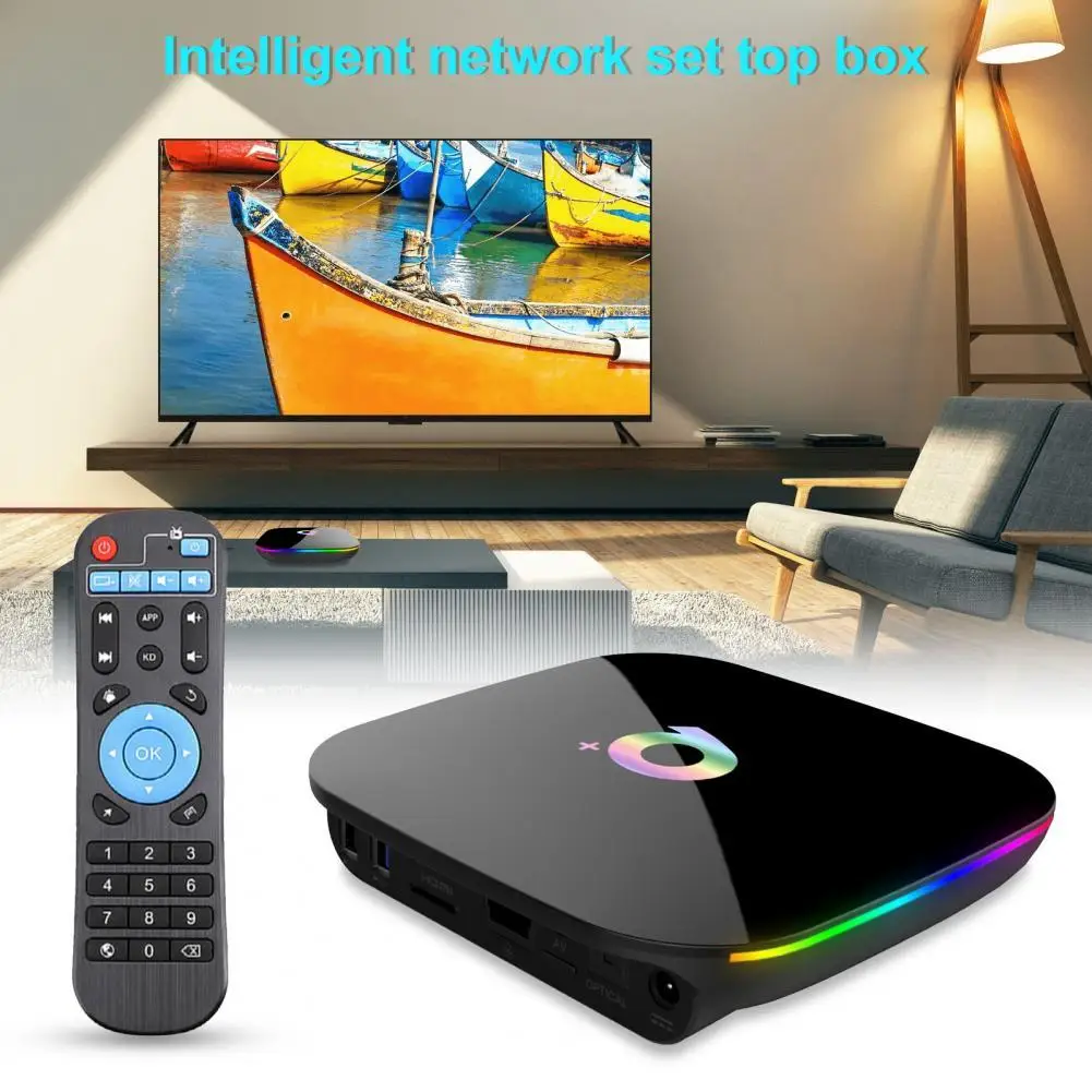 Qplus Set Tops Box Multifunctional Smart Tv Box Quad Core 4gb+64gb High ...