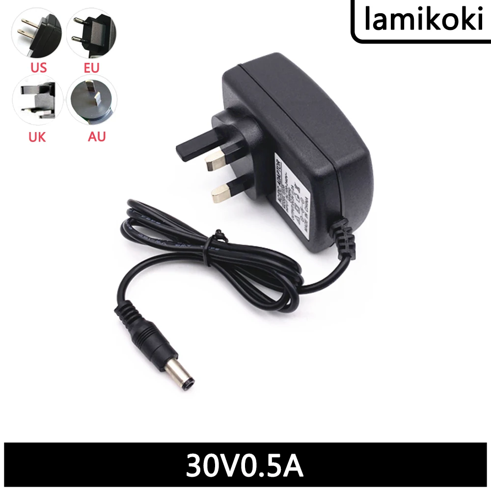 영국 규격 전원 어댑터, 영국 플러그, 30V, 0.5A, 30V, 500MA 파이어 불, 영국 표준| | - AliExpress