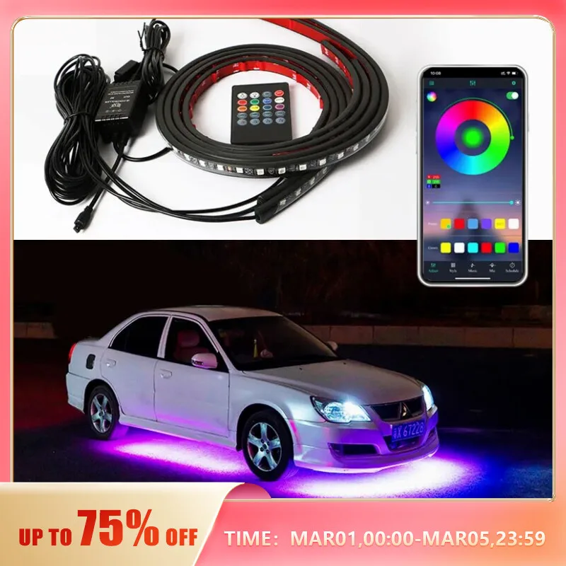 Car-Chassis-Decorative-Strip-Lights-Waterproof-LED-Auto-Underbody-Neon ...