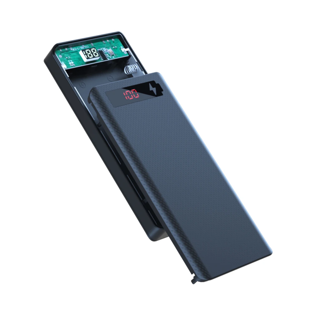 1PC 8x18650 Flashlight Battery Charger Box Power Bank Holder DIY Shell ...