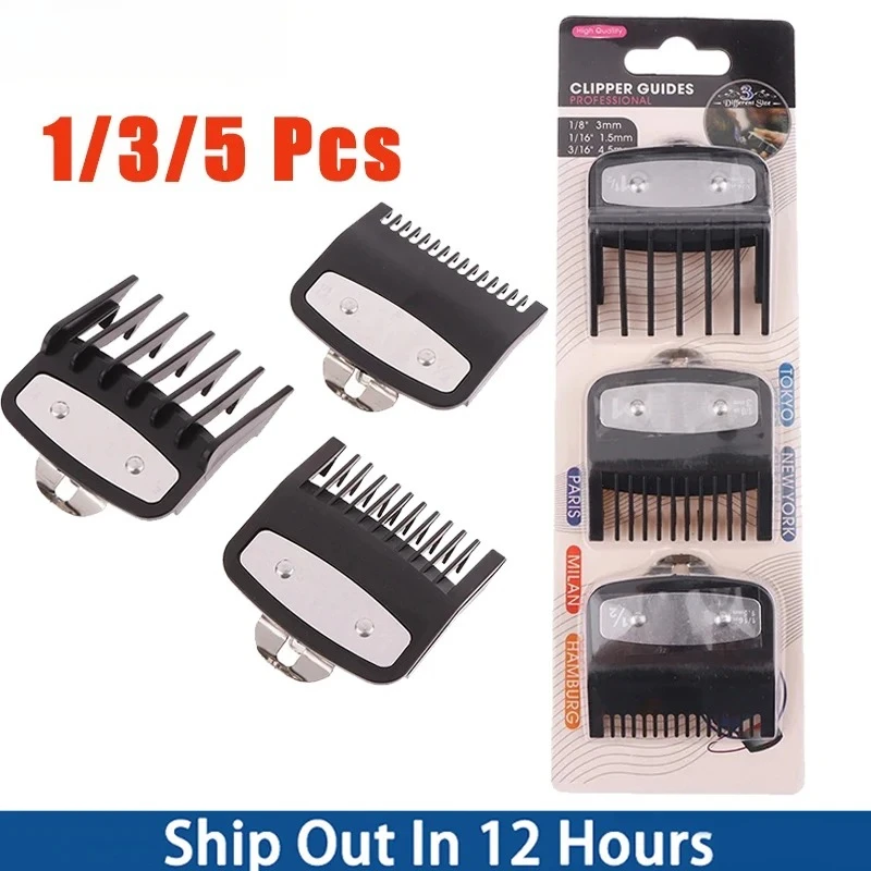 1/3/5Pcs Hair Clipper Guards Guide Combs Trimmer Styling Tools ...