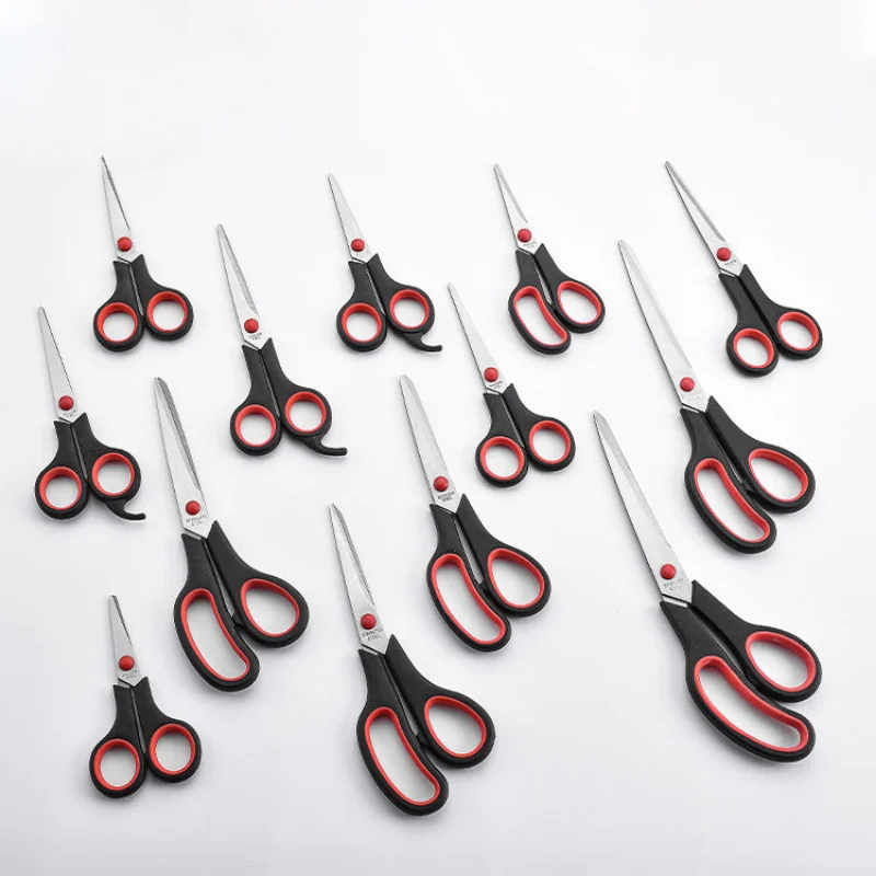 Stainless-Steel-Tailor-Scissors-Rubber-Plastic-Office-Scissors ...