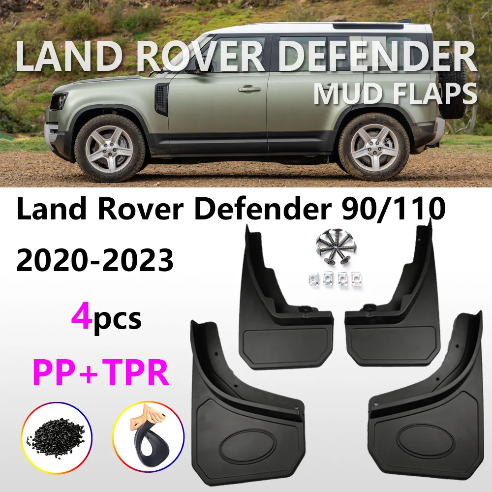 4x-Front-Rear-Mudguards-Fenders-For-Land-Rover-Defender-L663-2020-2022 ...