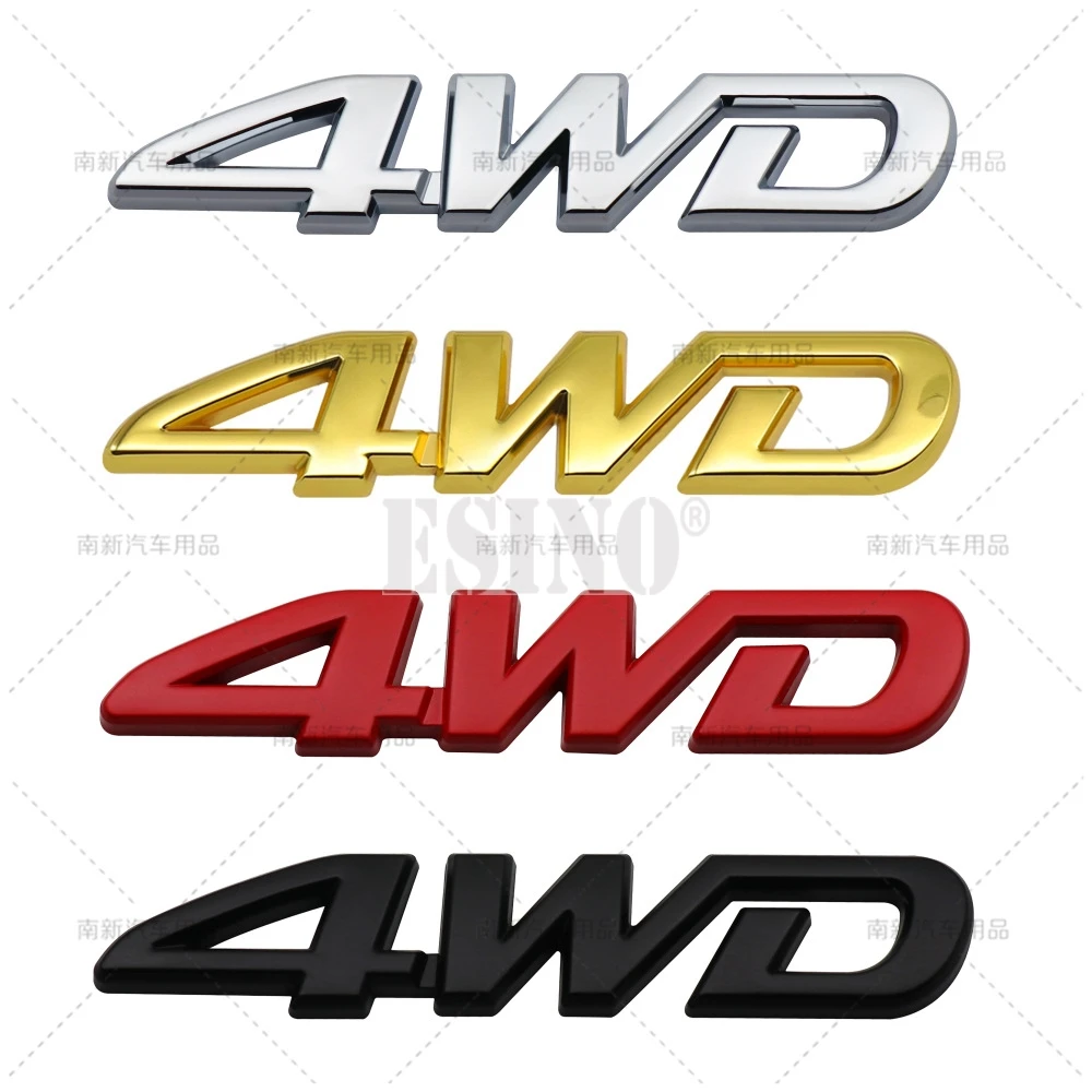 Car-Styling-3D-4WD-Metal-Zinc-Alloy-RearTrunk-Fender-Adhesive-Badge ...