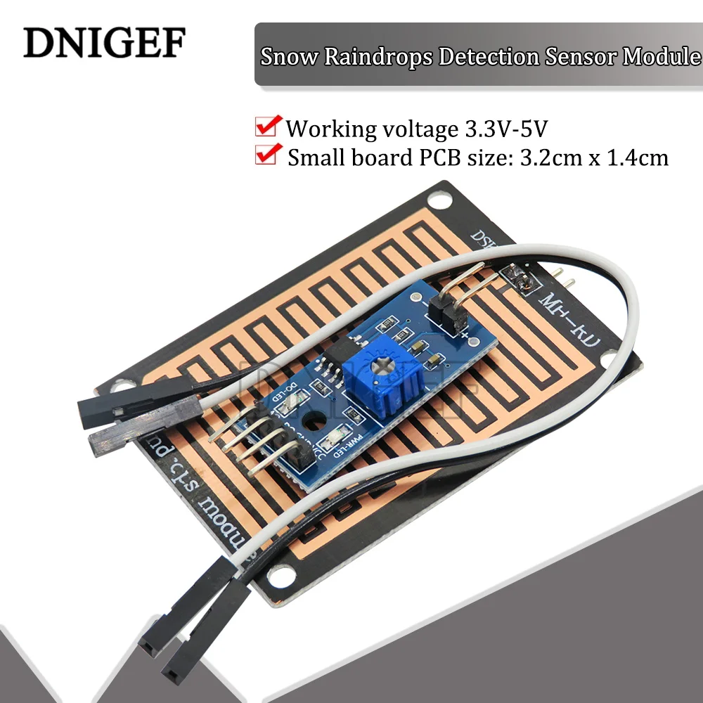 Dengef-Schnee-Regentropfen-Erkennung-Sensor-Modul-Regen-Wetter-Sensor-Modul-Feuchtigkeit-f-r ...