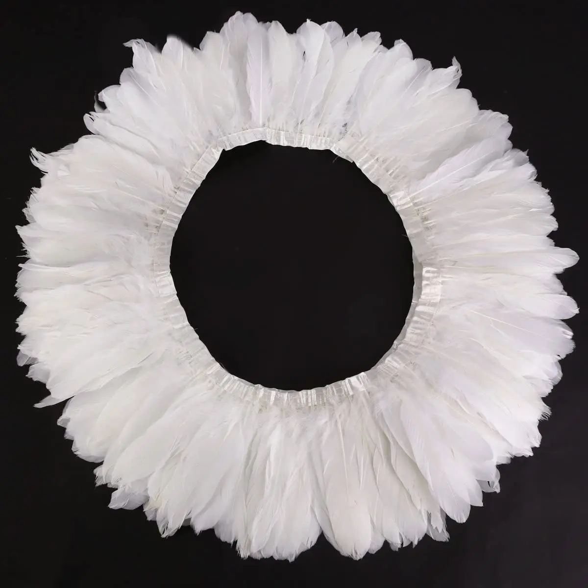 2 Meter/Lot White Goose Feather Trim Fringe Width 15-20cm Natural Geese ...