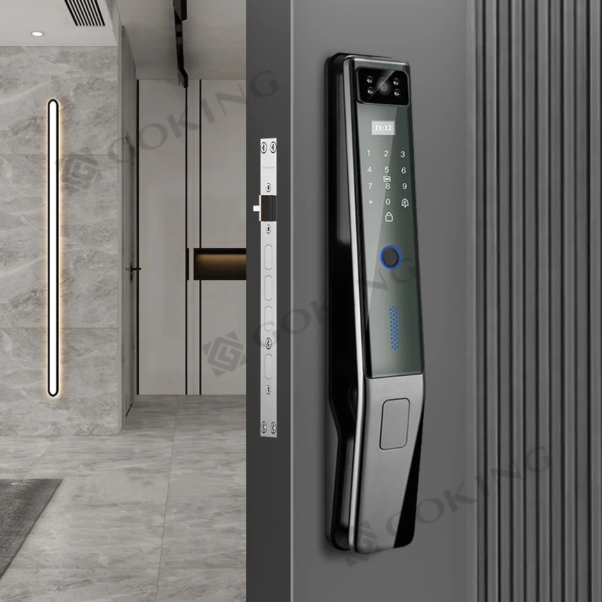 Zinc-Alloy-Smart-Door-Lock-with-Built-in-4200-MAh-Battery-Fingerprint ...