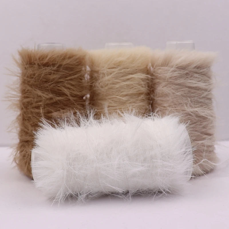 100g-500-metre-2CM-Imitation-Rabbit-Mink-hair-nylon-yarn-DIY-Hand ...
