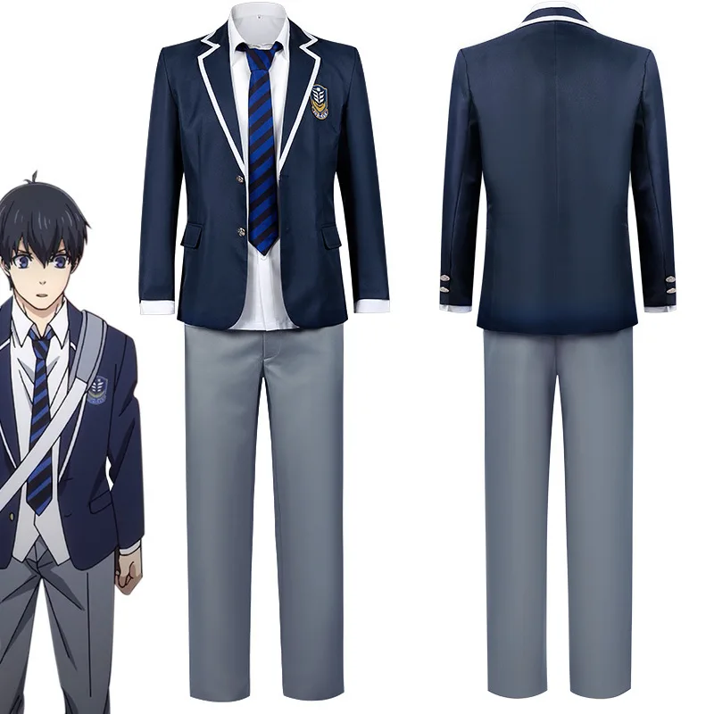BLUELOCK conjunto completo de Anime, traje de Cosplay Isagi ICHINAN ...