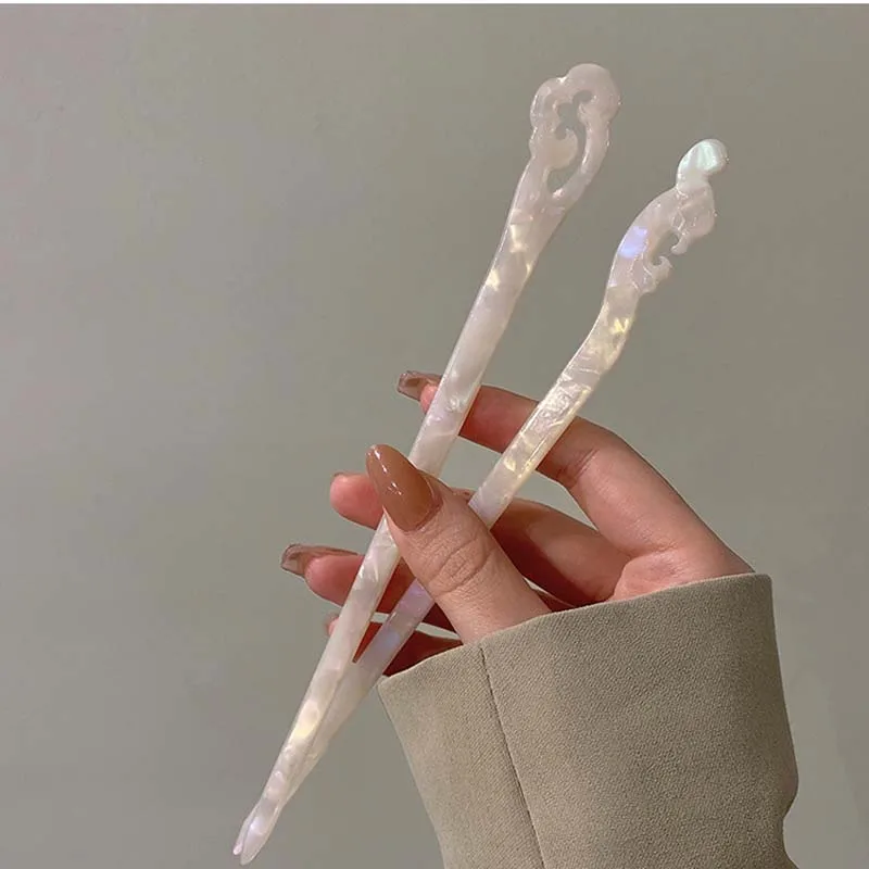 Vintage Chinese Style Hair Sticks Acetate Chopstick Plate Hair For ...