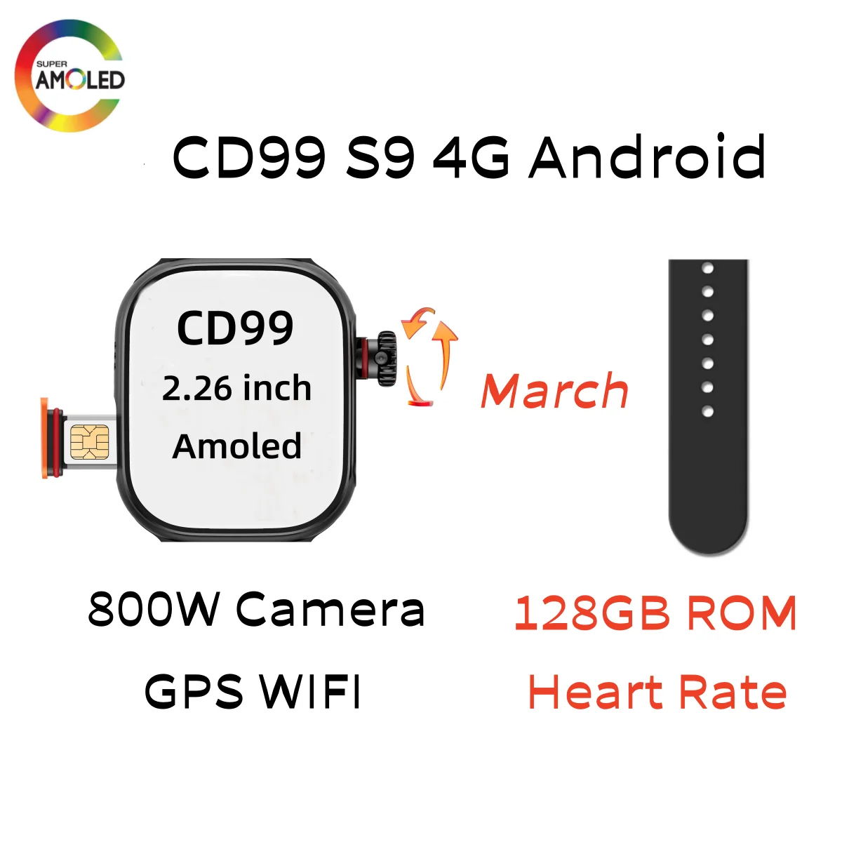 Cellular-Version-S16-Smart-Watch-2-26-inch-Amoeld-8GB-RAM-AMOLED-Wifi ...
