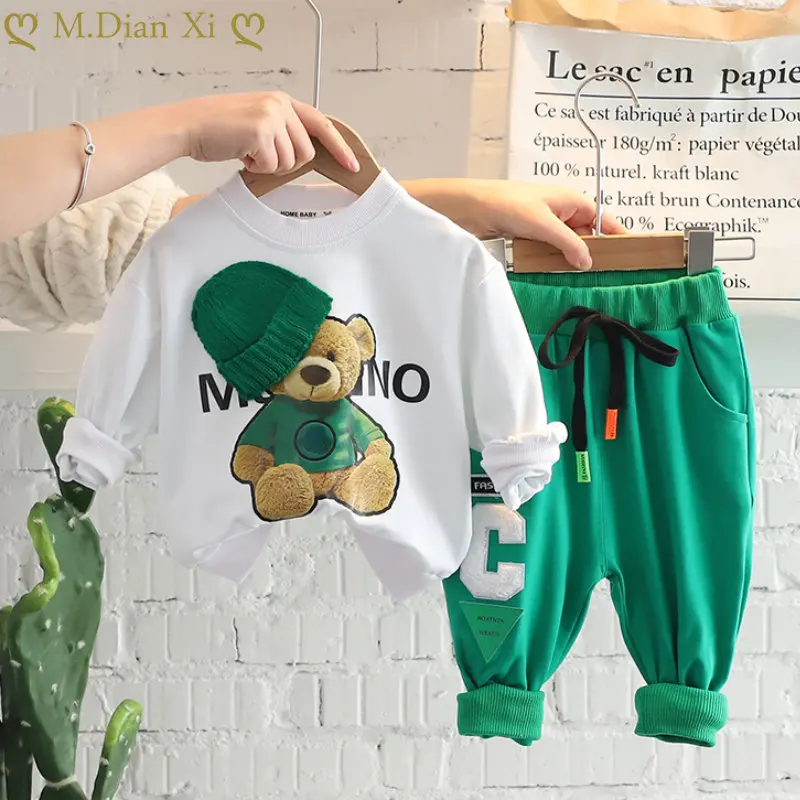 Ropa de bebé 2022, trajes de oso para niños y niñas, pantalones de ...