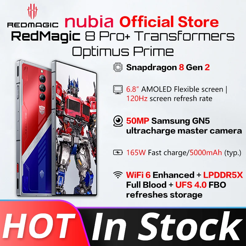 Nubia Redmagic 8 Pro+ Plus 5G SmartPhone 6.8 inch 120Hz Under Camera ...