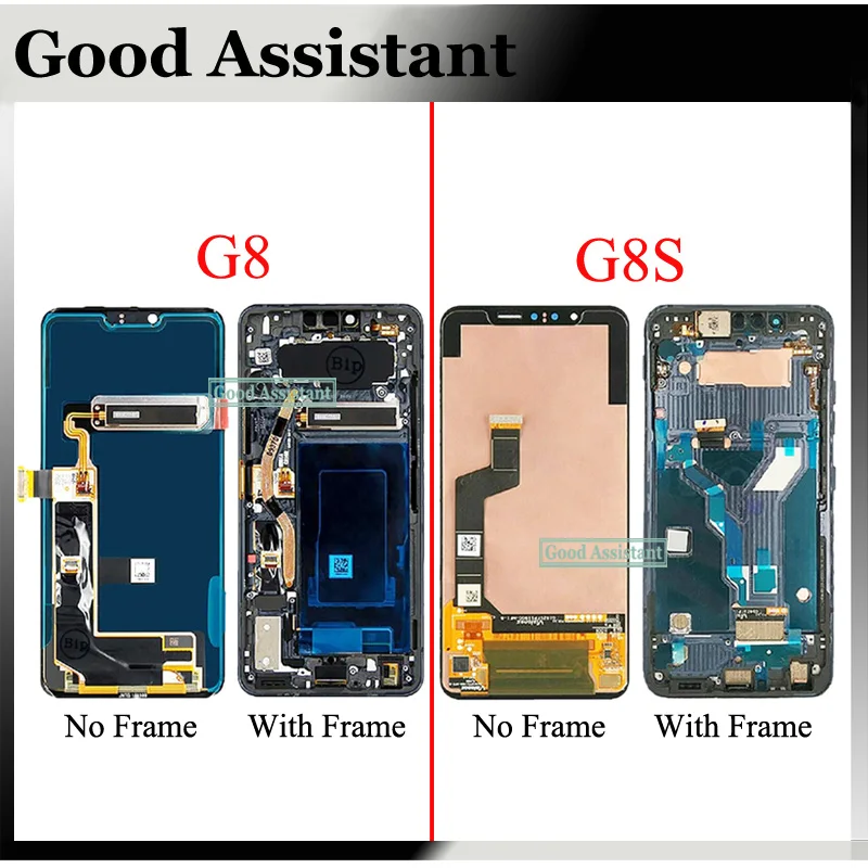 LG ThinQ G8 LM G820N LM G820 / G8S LMG810 LM G810 LMG810EAW 풀 LCD 디스플레이 터치 스크린 디지타이저 어셈블리 ...