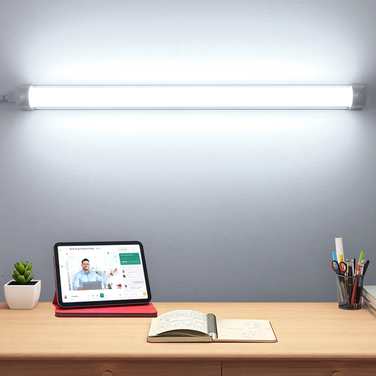 Desk Mount Fluorescent Lighting Waldmann Taneo LED Desk Task Light
