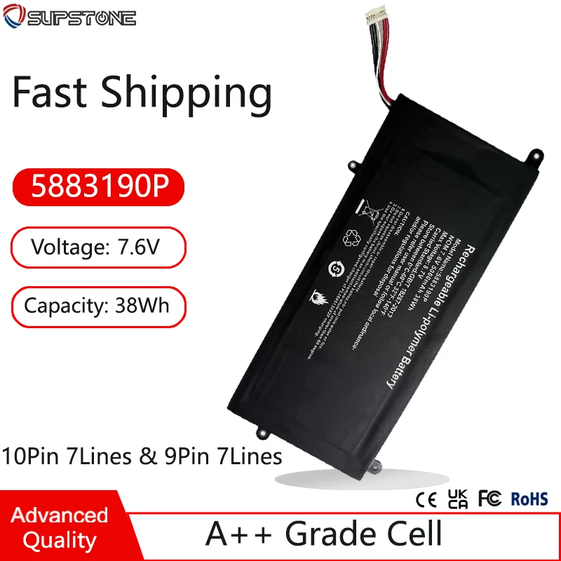 5883190P NV-357095-2S Laptop Battery For Vastking K149U S133 K136T K157 ...