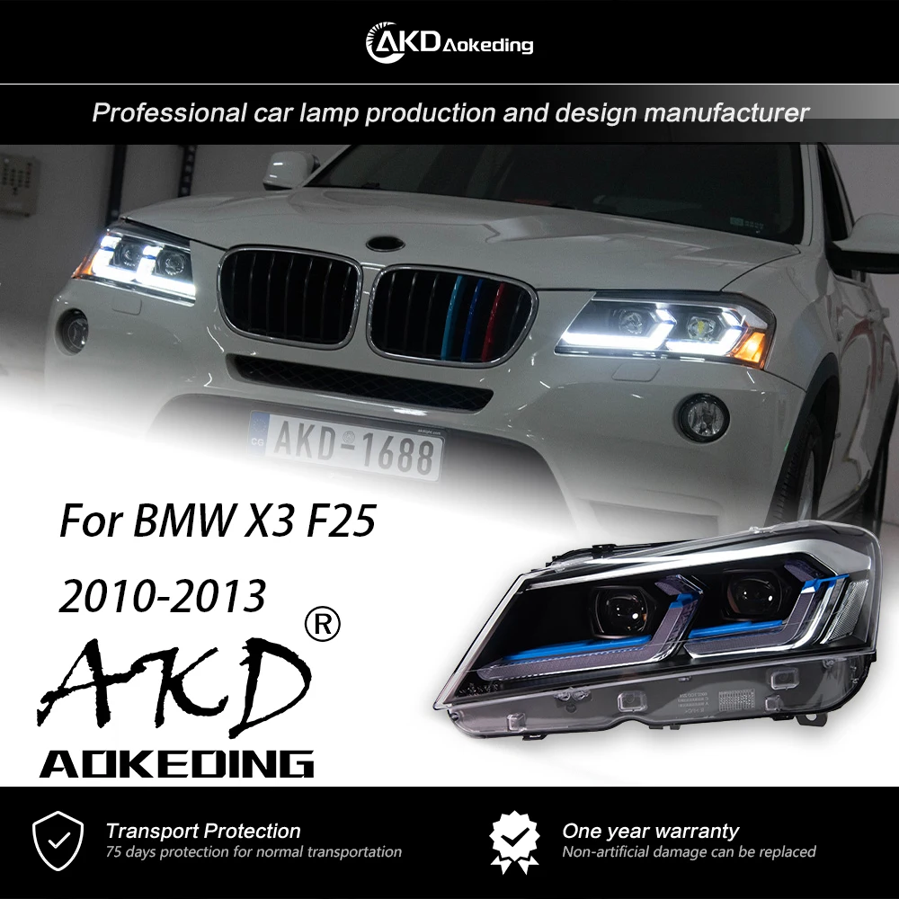 AKD-Front-Light-for-BMW-X3-F25-LED-Headlight-Projector-Lens-2010-2013 ...