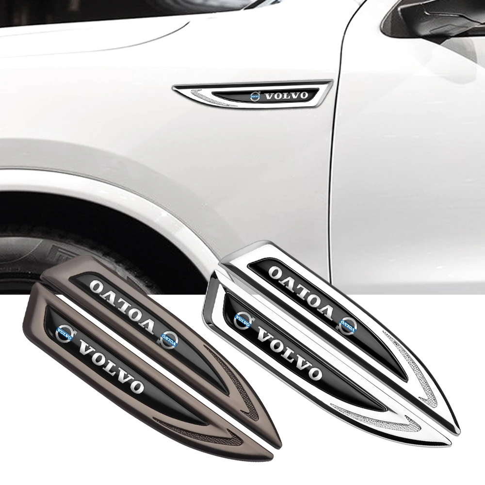 2PC Blade Badge Decor Sticker Labeling Car Emblem Body Trim Accessories ...