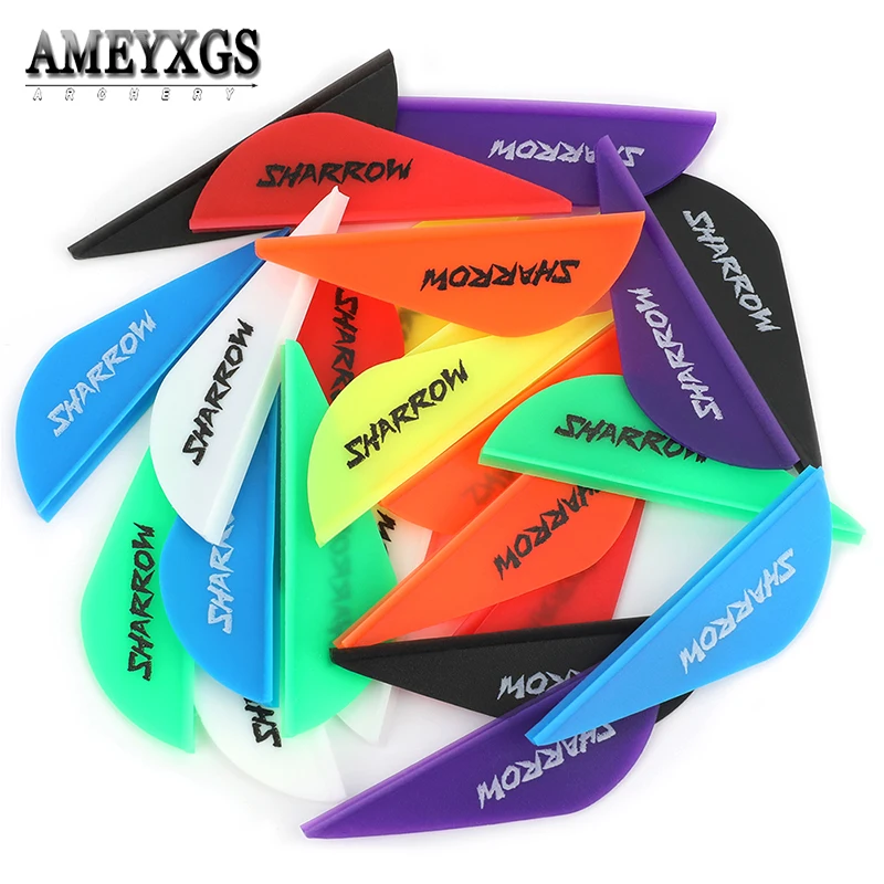 30-36-50-72pcs-Arrow-Feathers-2inch-Fletching-Rubber-Fletches-Plastic ...