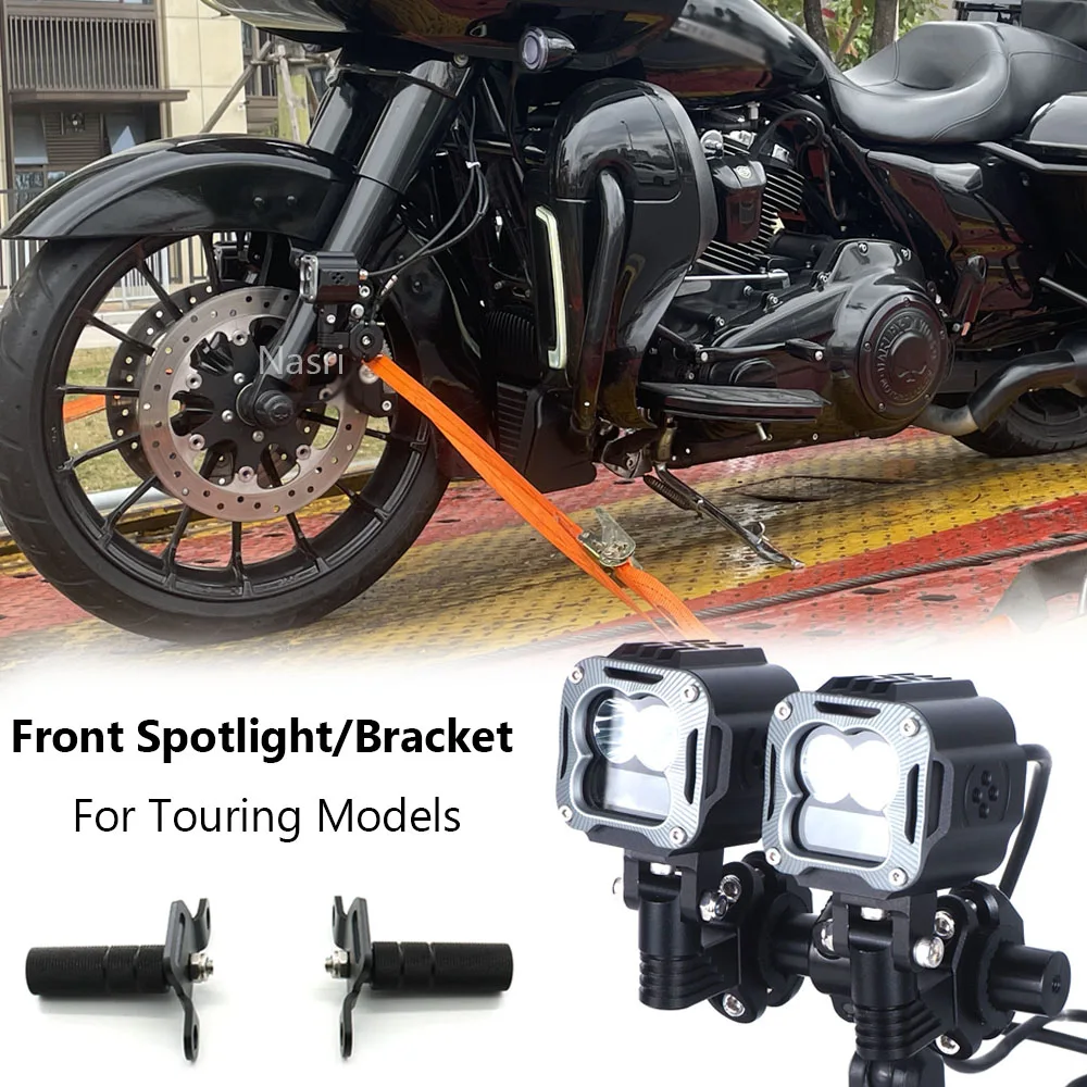 Motorcycle-Accessories-Auxiliary-Spotlight-Bracket-LED-Lights-For ...