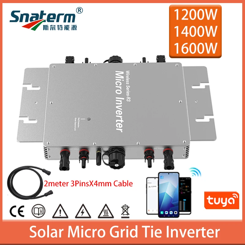 WVC-1200W-1400W-1600W-Solar-Grid-Tie-Inverter-Input-DC22V-60V-to-AC110V ...