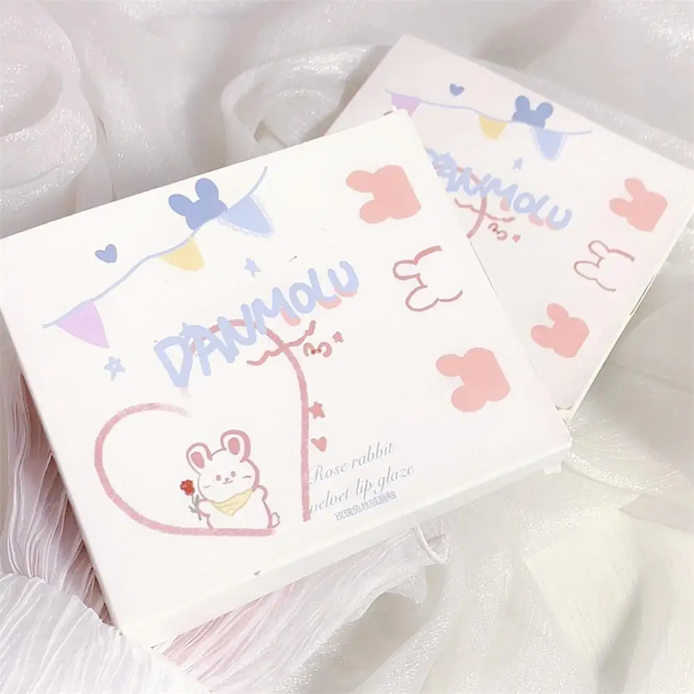 Juego de pintalabios de terciopelo mate, bonito brillo de labios de larga duración, Cosméticos ...