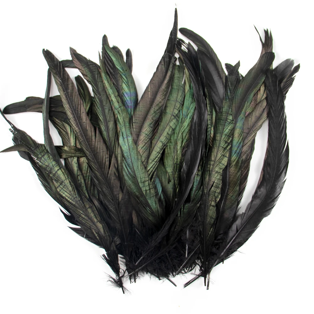 50pcs Natural Cock Tail Feathers 25-40cm / 10-16inch Clothing Carnival ...