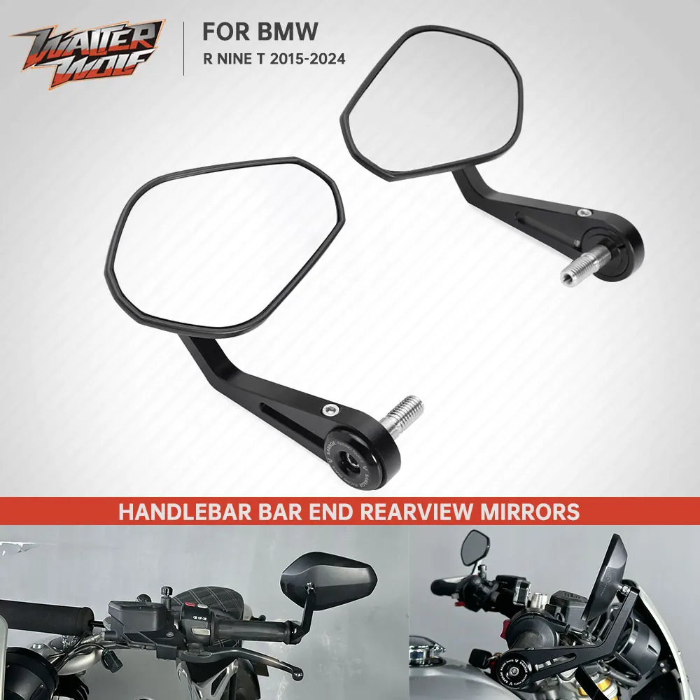 For-BMW-R-NineT-2015-2024-Bar-End-Mirrors-E9-Handlebar-Rearview-Mirror ...