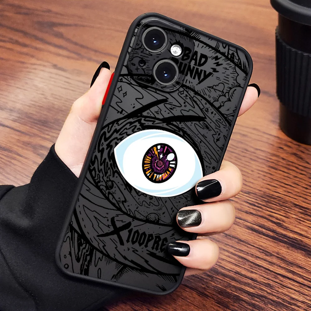 Funda-de-tel-fono-para-IPhone-14-Bad-Bunny-X100pre-carcasa-colorida-a ...