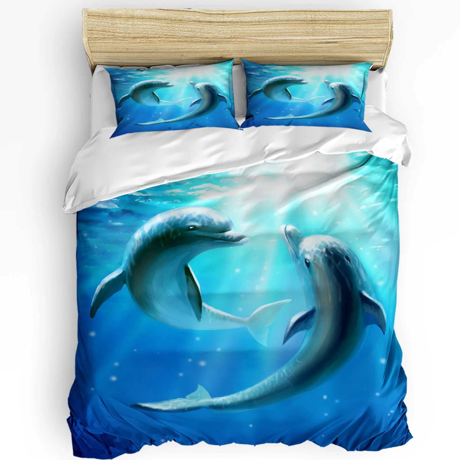Lovers-Dolphin-Underwater-Sea-3pcs-Duvet-Cover-Set-with-Pillow-Case ...