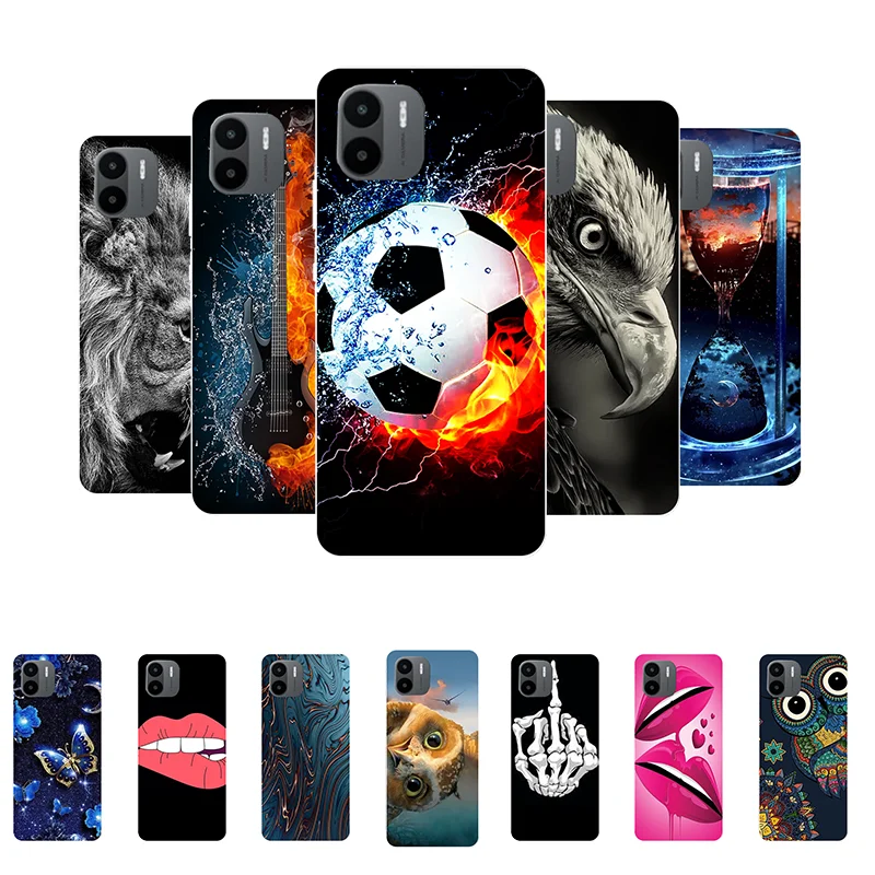 pour-Redmi-A2-2023-Case-Football-Coques-arri-re-en-silicone-souple-pour ...