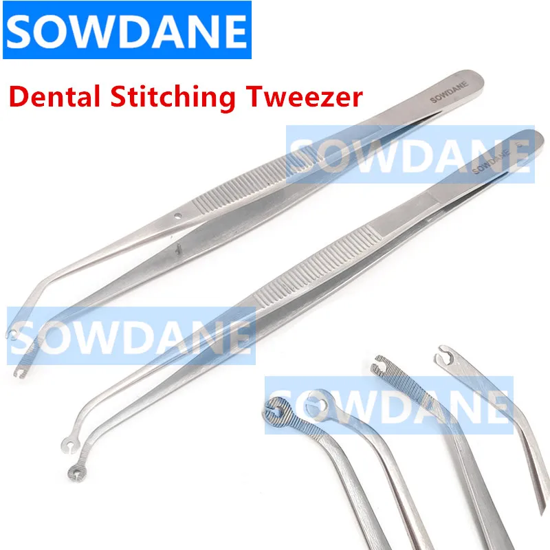 Dental Surgical Operation Stitching Tweezer College Tweezers Cotton ...