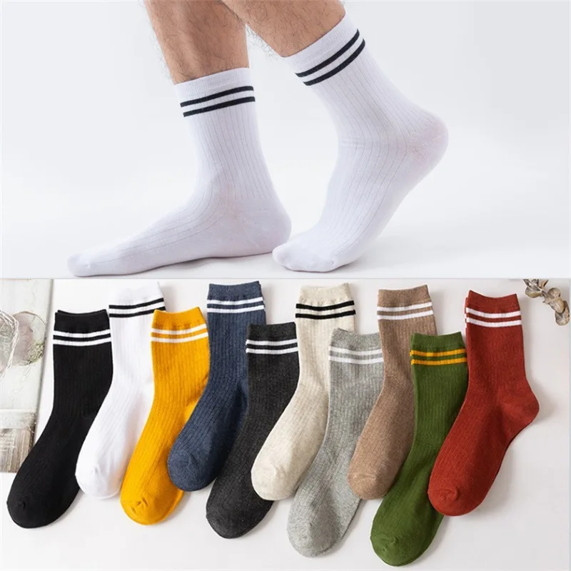 Men-s-Socks-Solid-color-cotton-women-s-mid-tube-socks-cute-couple-combed-cotton-striped.jpg