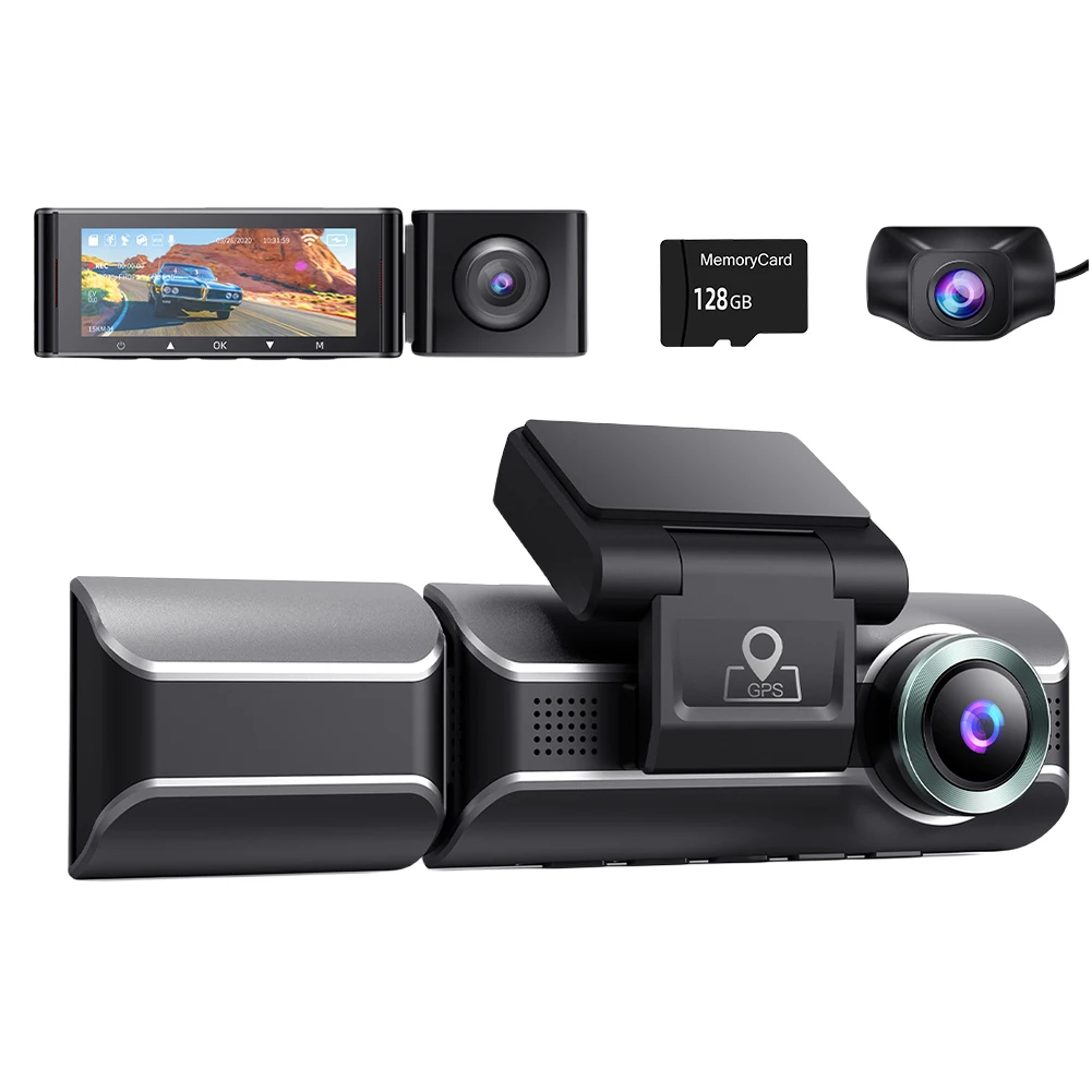 3-Channel-Car-DVR-4K-1080P-Vehicle-Driving-Recorder-Motion-Detection ...
